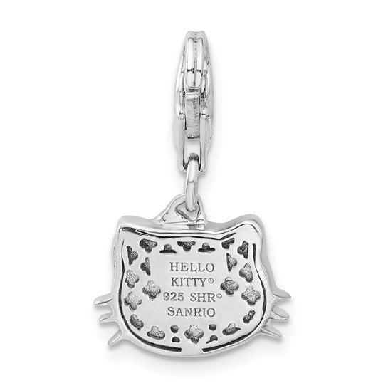 Sterling Silver and Gold-tone Polished and Enameled Crystal Hello Kitt ...
