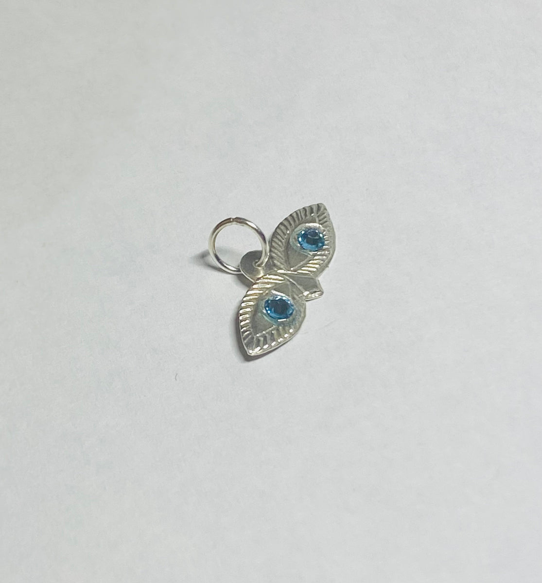 Sterling Silver Saint Lucy Eyes "Ojos de Santa Lucia" Pendant with Bir ...